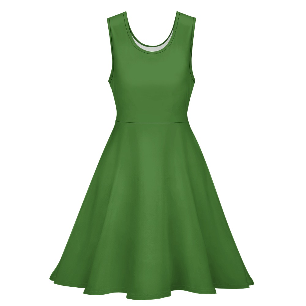 Sleeveless Skater Dress Color Options Available
